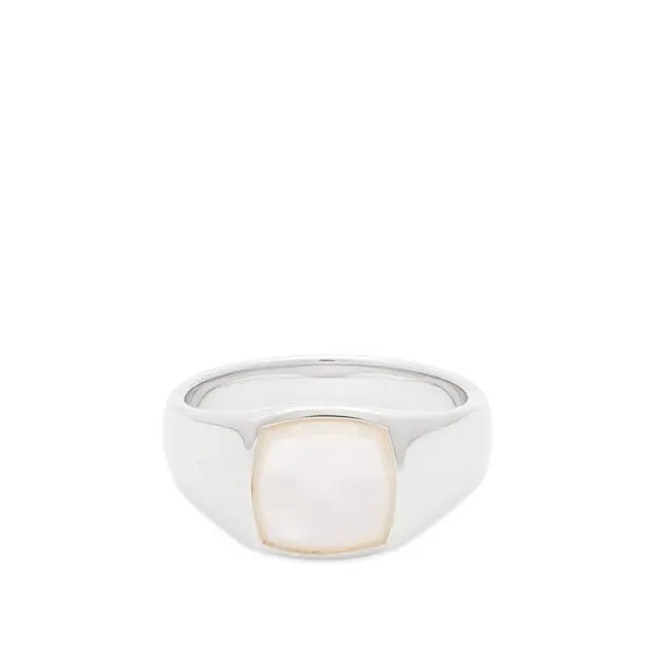 Tom Wood Kay Signet Ring - Mother Of Pearl