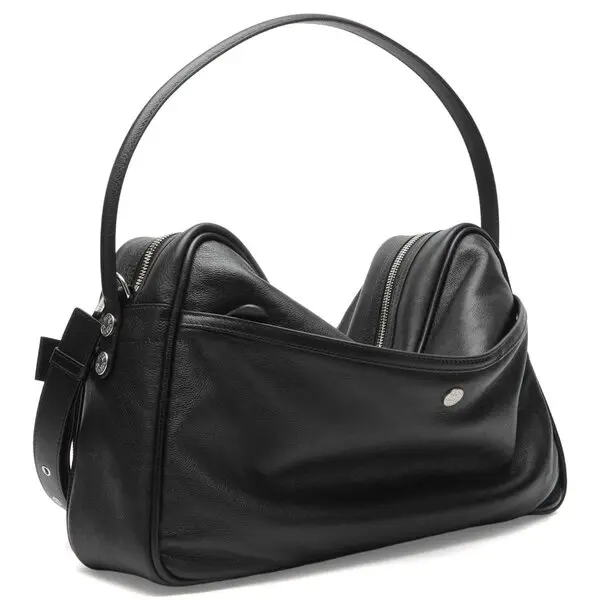 Acne Studios Camero Medium Leather Bag - Black