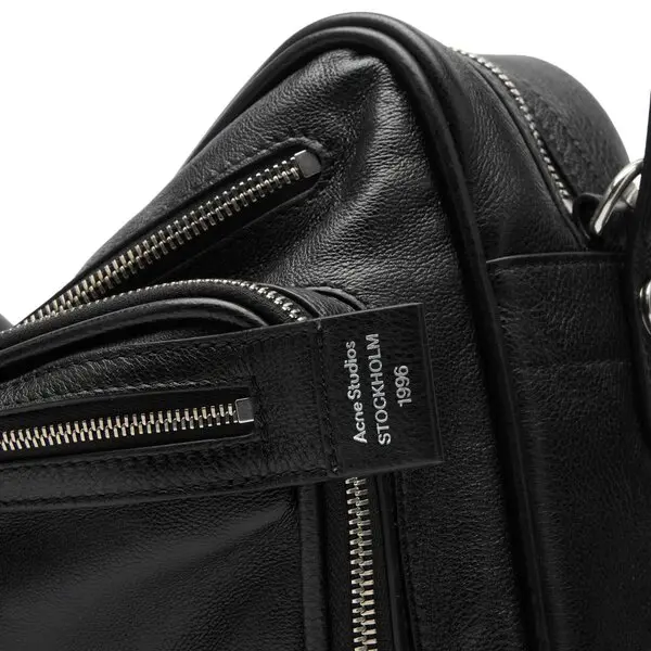 Acne Studios Camero Medium Leather Bag - Black