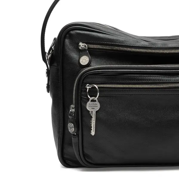Acne Studios Camero Medium Leather Bag - Black