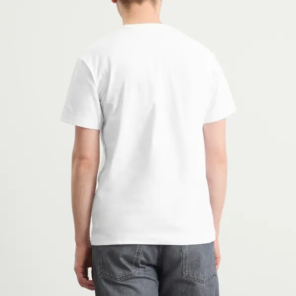 Play Comme Des Garcon Studded Heart T-shirt - White/red