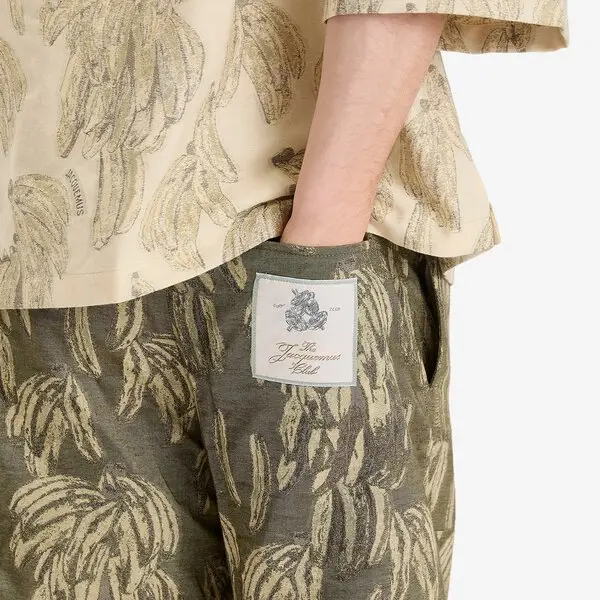 Jacquemus Banana Jacquard Canvas Shorts - Multi