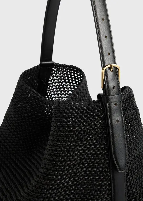 TOTEME Woven-leather Tote Bag
