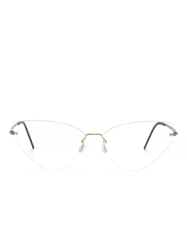 LINDBERG Spirit Rimless Eyeglasses - Blue