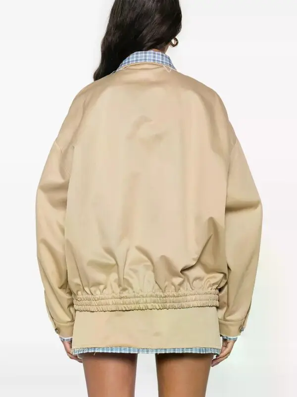 Miu Miu Logo-embroidered Bomber Jacket