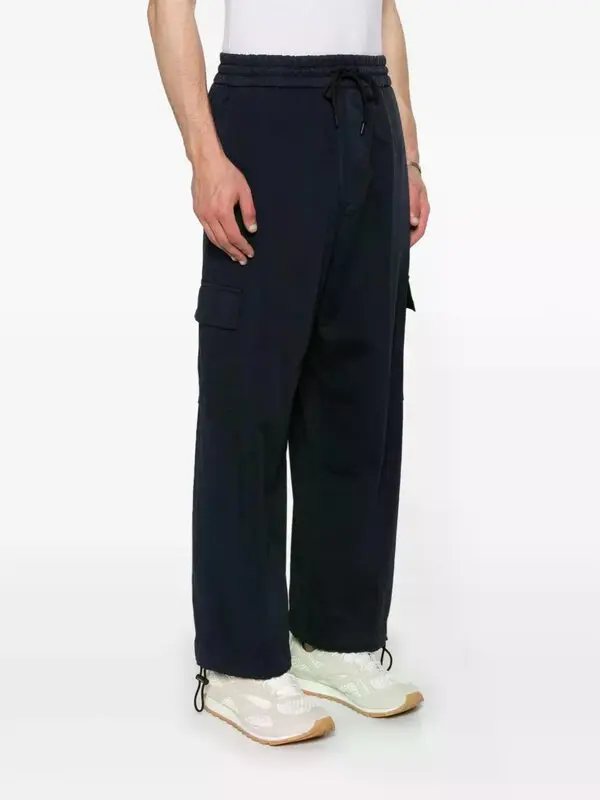 DONDUP Cotton Cargo Trousers - Blue