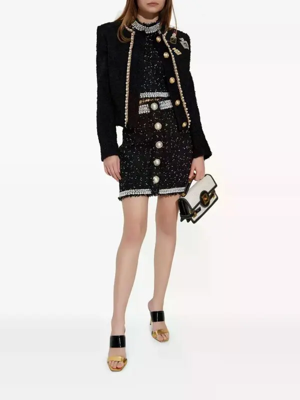 Balmain Patch-detail Tweed Jacket