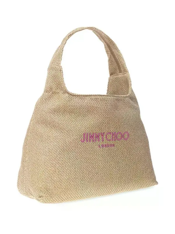 JIMMY CHOO Large Beach Hobo Tote