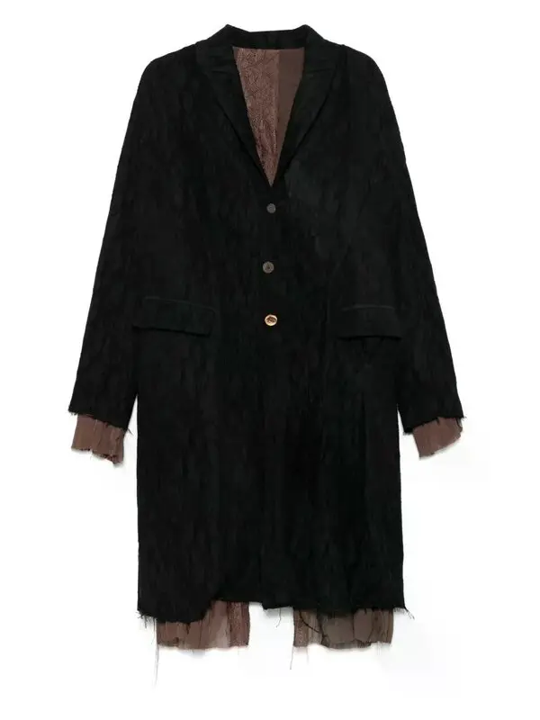 CHIAHUNG SU Textured Layered Coat