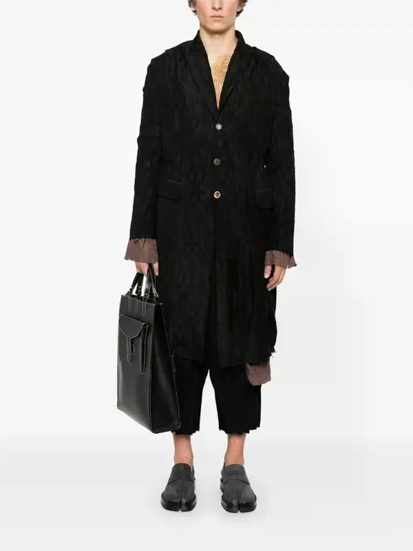 CHIAHUNG SU Textured Layered Coat