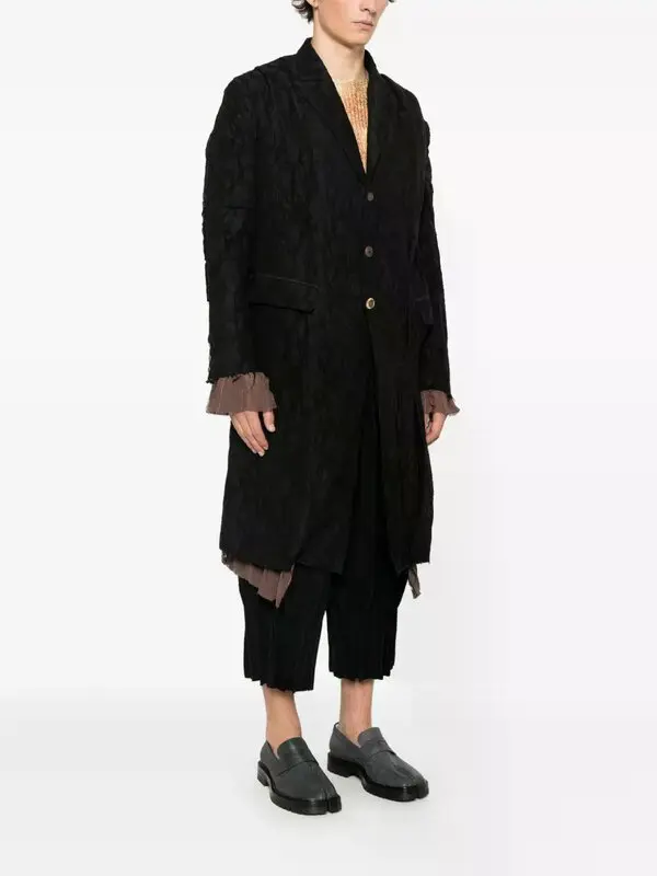 CHIAHUNG SU Textured Layered Coat