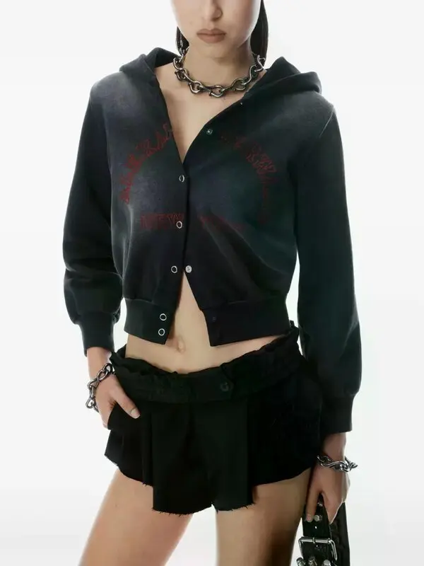 Alexander Wang Distressed Hooded Jacket
