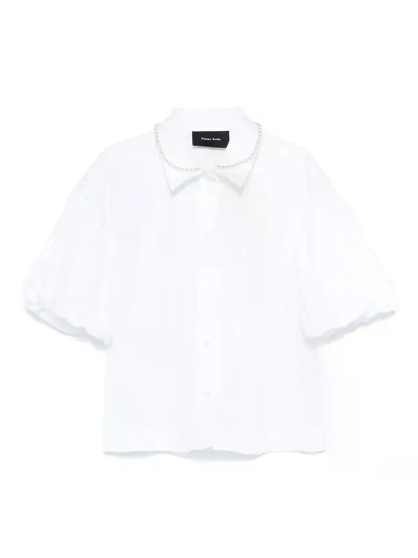 Simone Rocha Pearl-embellished Shirt - White