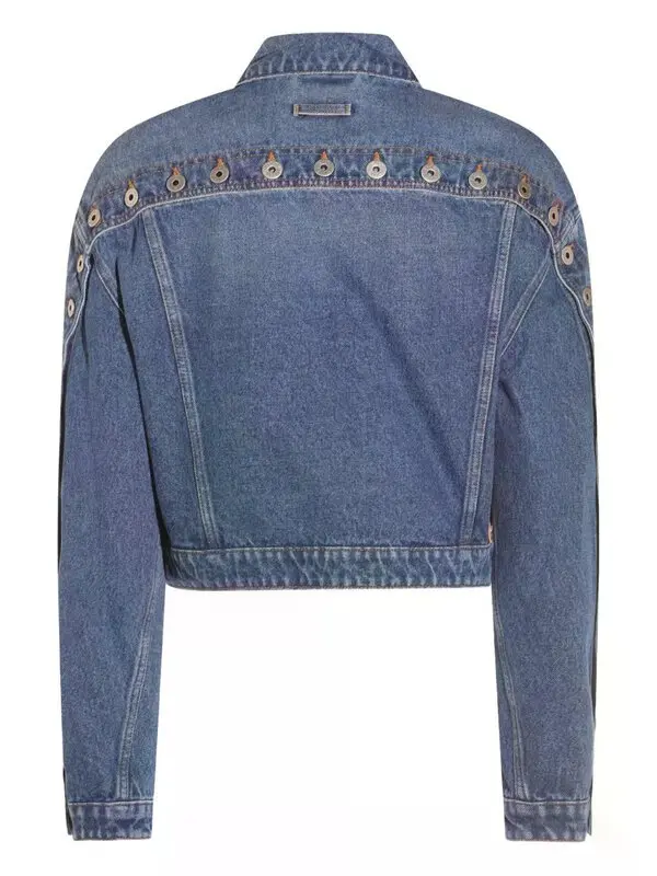 JEAN PAUL GAULTIER Cropped Denim Trucker Jacket