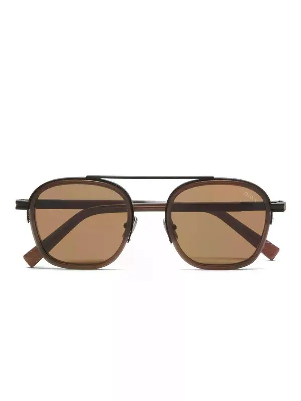 Zegna Orizzonte Sunglasses - Brown