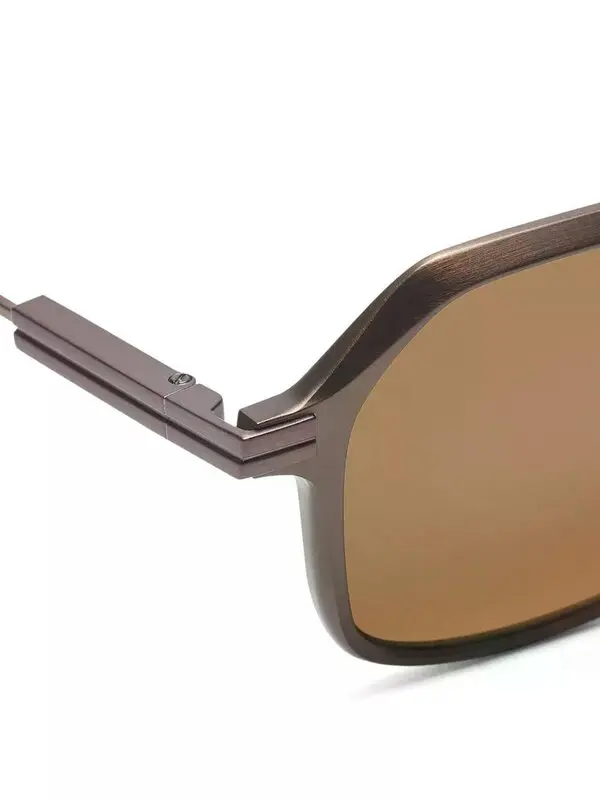 Zegna Octagon Sunglasses - Brown