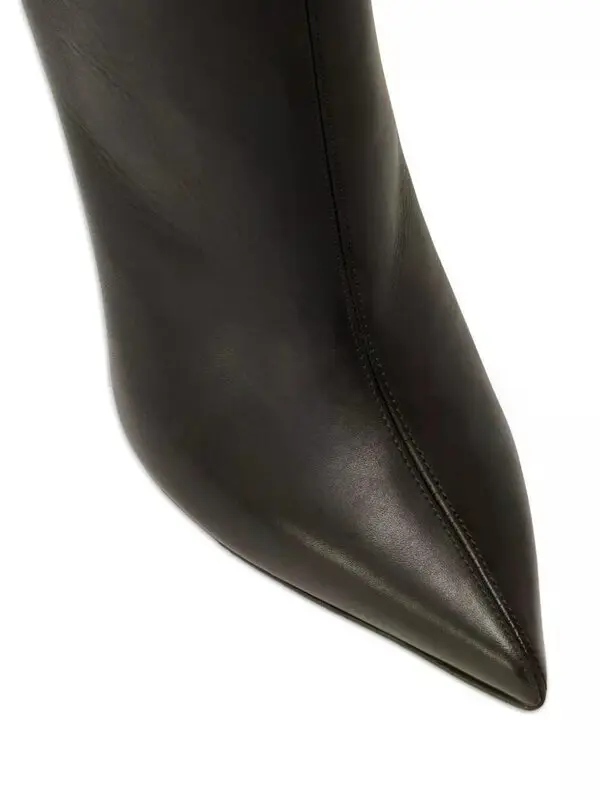 Balmain 95mm Eden Leather Ankle Boots