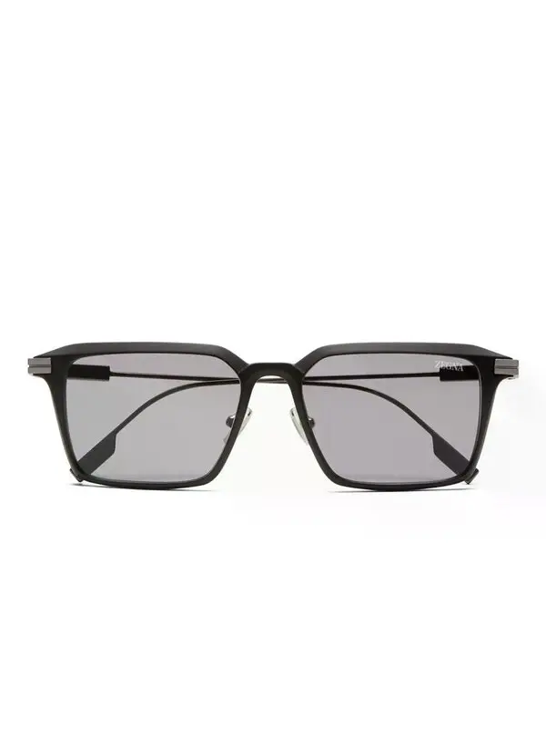 Zegna Square-frame Sunglasses - Grey