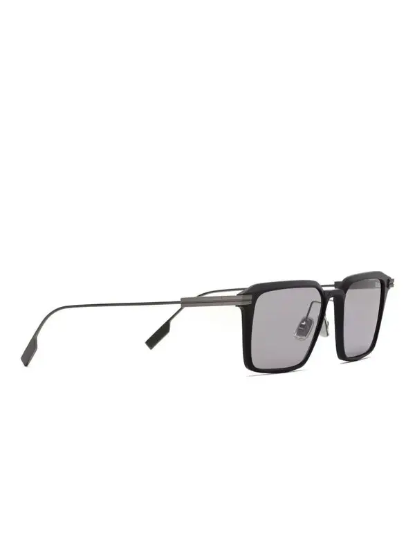 Zegna Square-frame Sunglasses - Grey