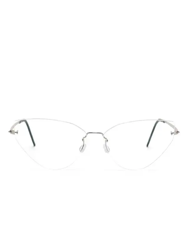 LINDBERG Spirit Rimless Eyeglasses - Silver