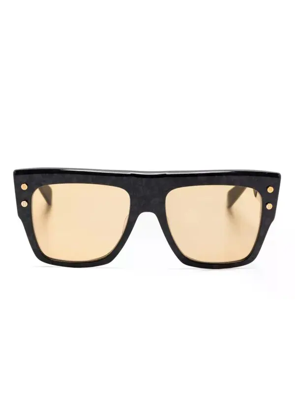 Balmain Square Frame Sunglasses - Black