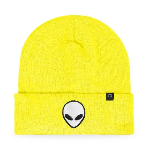 DALIX Alien Beanie - Neon Yellow