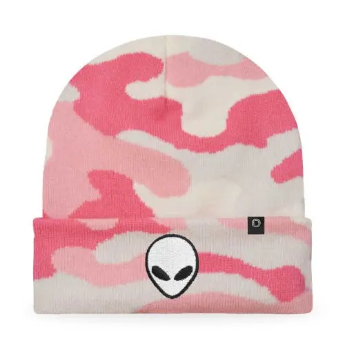 DALIX Alien Beanie - Pink Camo
