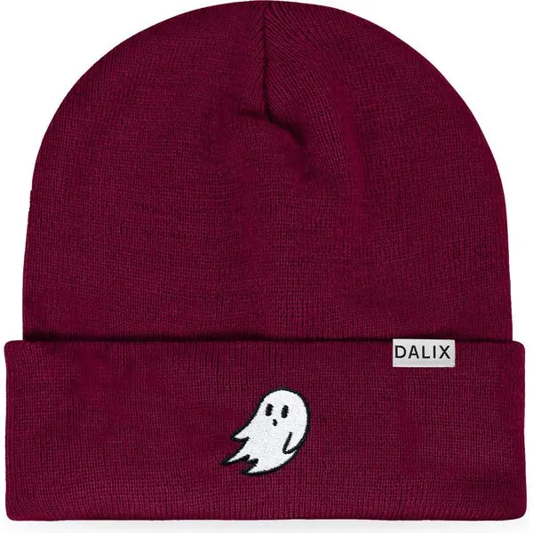 DALIX Ghost Beanie - Maroon