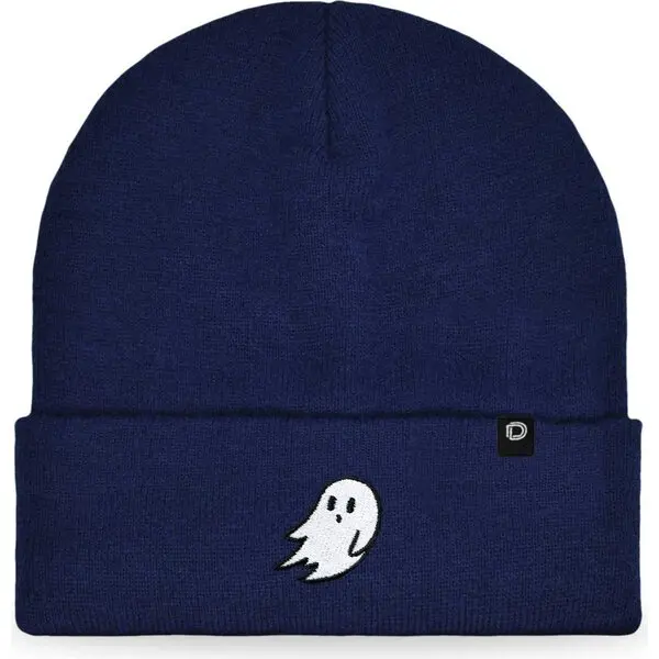 DALIX Ghost Beanie - Navy Blue