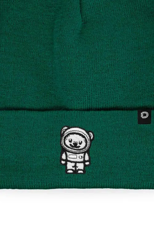DALIX Ice Bear Embroidered 12-inch Knit Beanie - Green