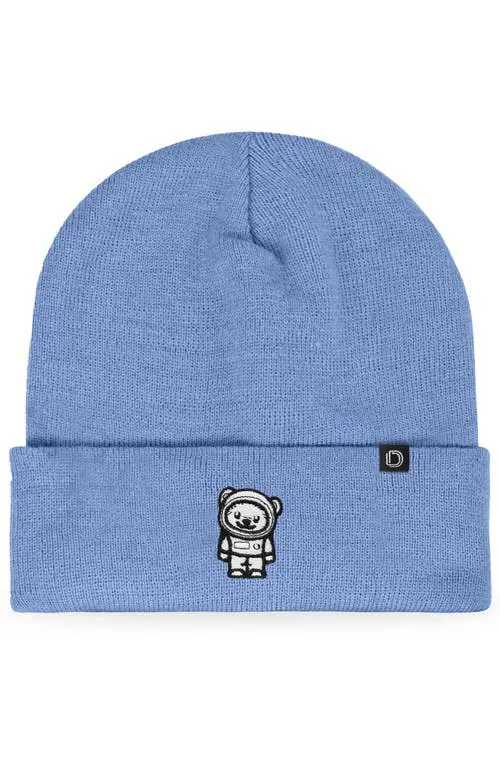 DALIX Ice Bear Embroidered 12-inch Knit Beanie - Periwinkle