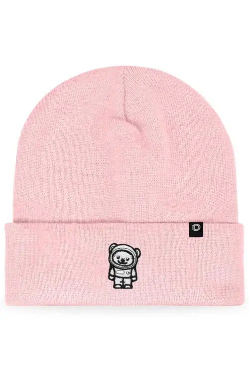 DALIX Ice Bear Embroidered 12-inch Knit Beanie - Pink