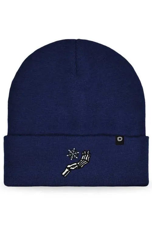 DALIX Knit Beanie - Navy Blue