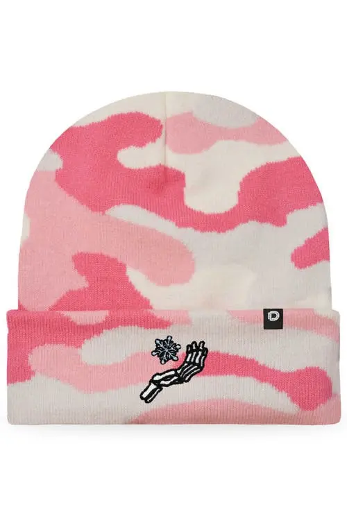 DALIX Knit Beanie - Pink Camo