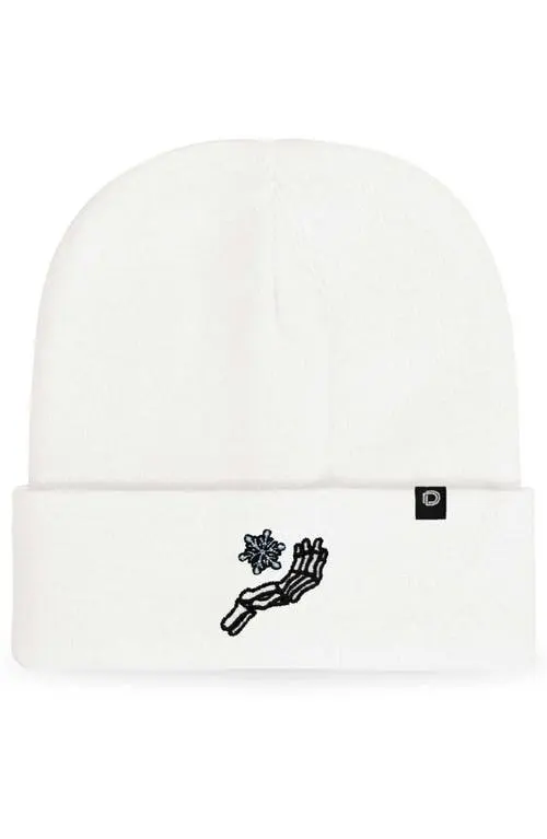 DALIX Knit Beanie - White