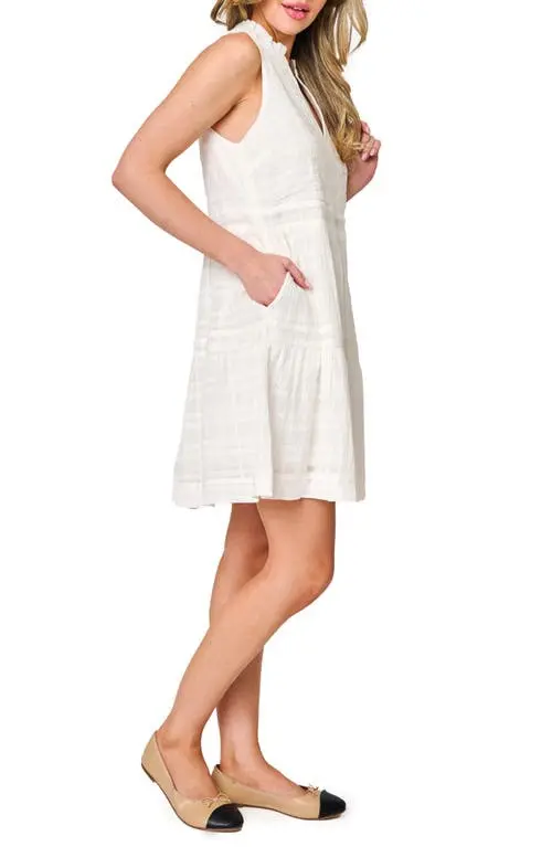 GIBSONLOOK Sleeveless Cotton Trapeze Dress