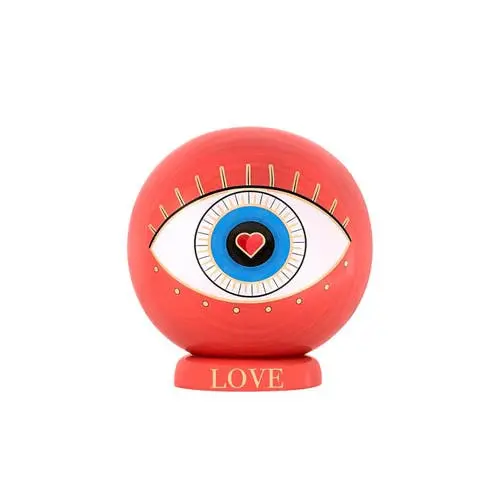 KARMA AND LUCK Power Of Loveevil Eye Heart Statue - Pink/white/blue