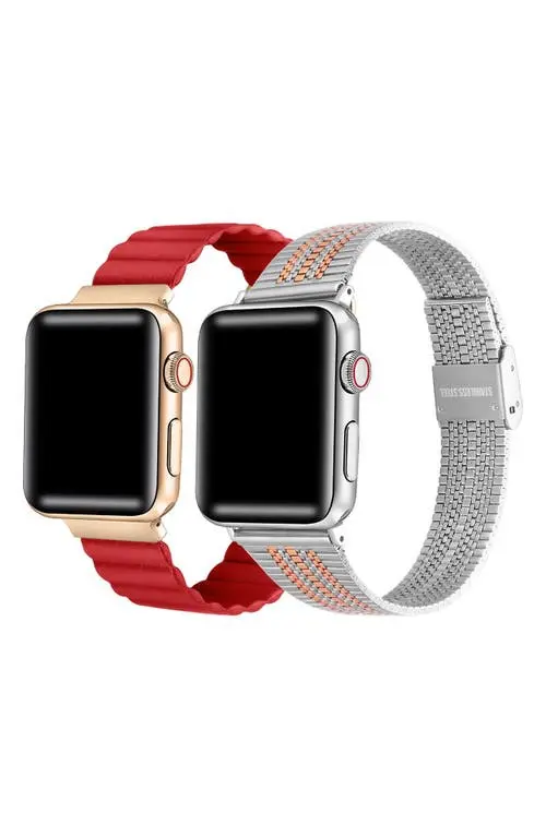 POSH TECH 2-pack Of Apple Watch Bands - Red Assorted