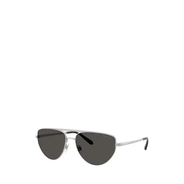 Ralph Lauren Western Pilot Aviator Sunglasses - Shiny Silver