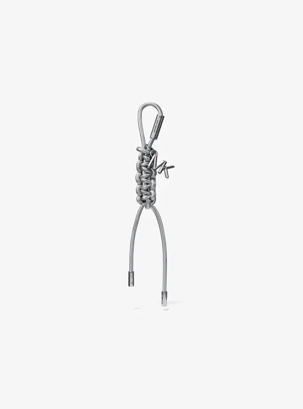 Michael Kors Braided Cord Bag Charm - Silver