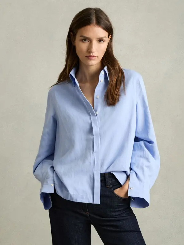REISS Ali Lyocell-blend Shirt