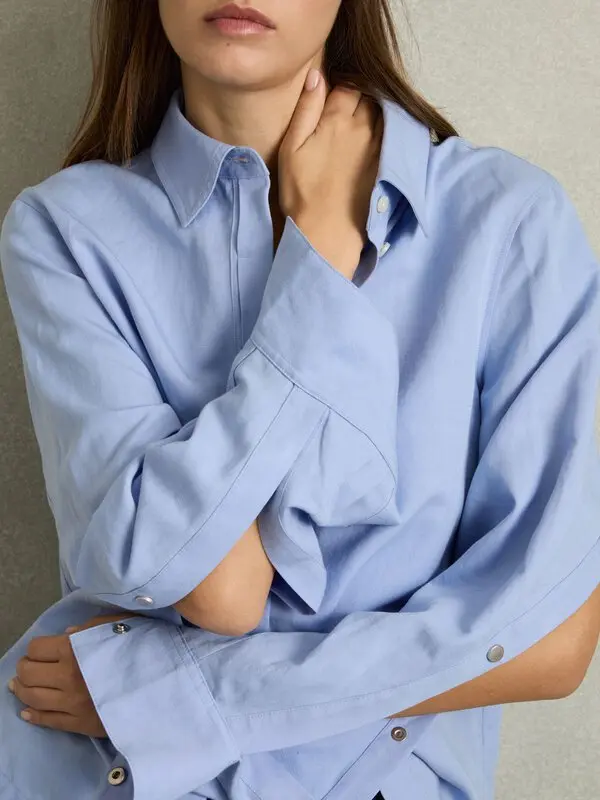 REISS Ali Lyocell-blend Shirt