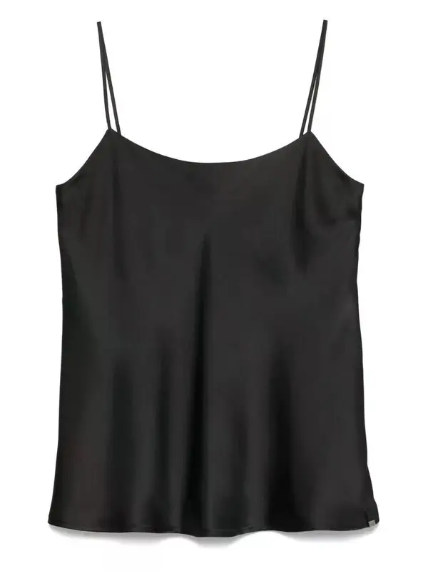 Herno Satin Tank Top - Black
