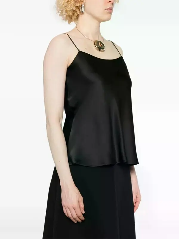 Herno Satin Tank Top - Black