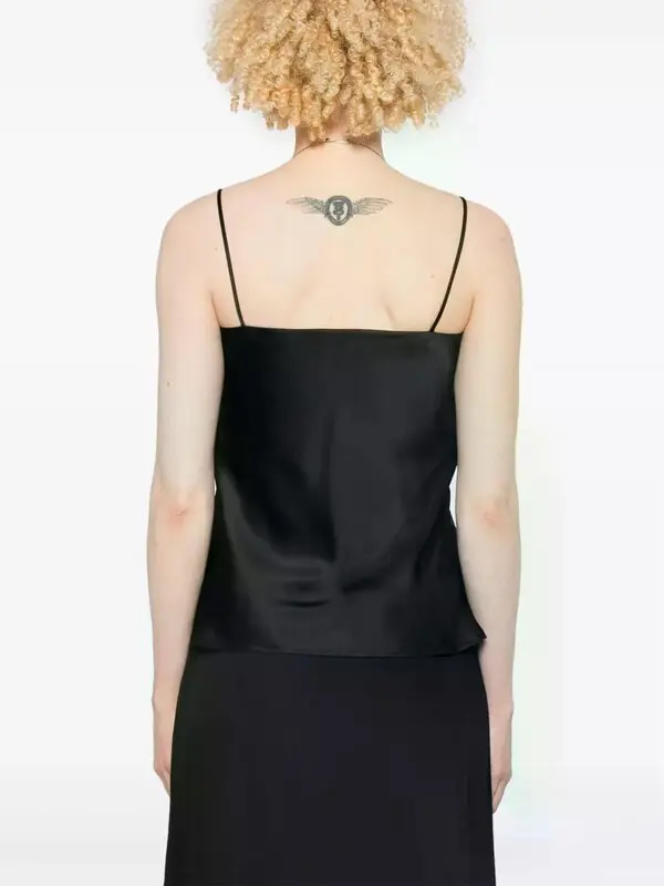 Herno Satin Tank Top - Black