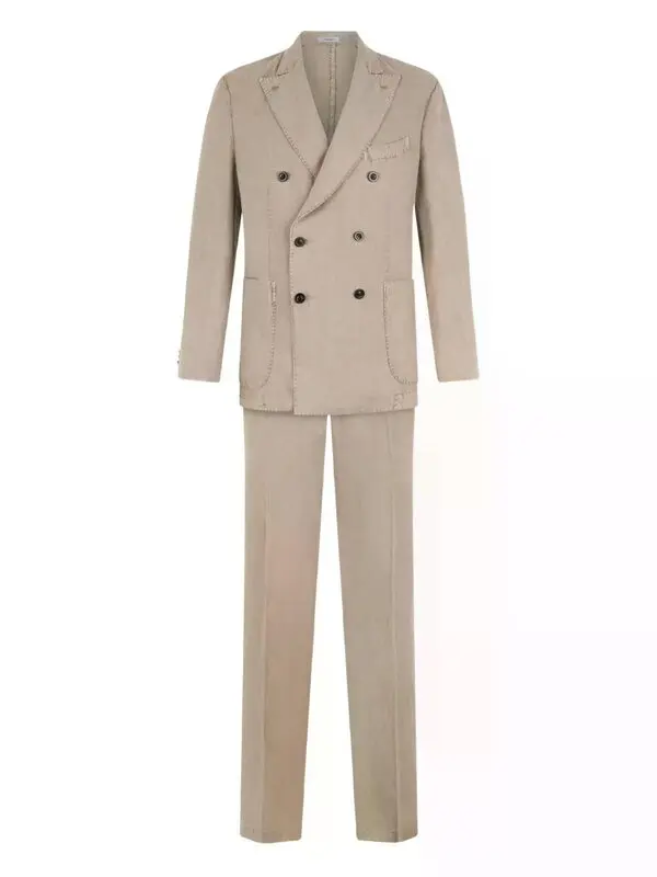Boglioli Double-breasted Linen Suit