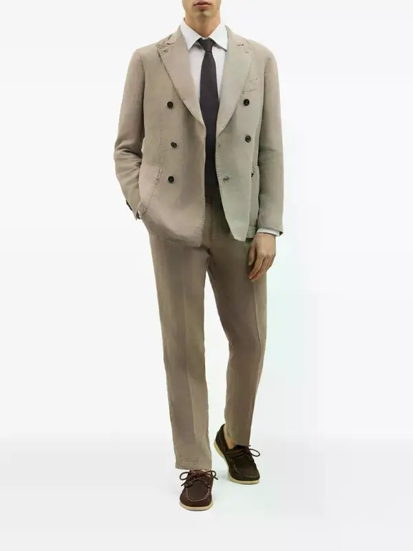 Boglioli Double-breasted Linen Suit