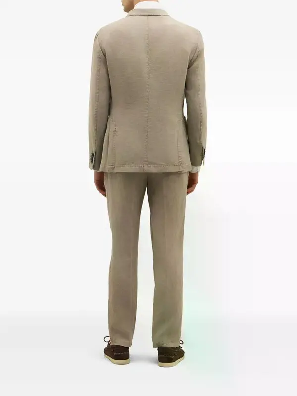 Boglioli Double-breasted Linen Suit