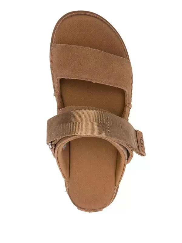 UGG Goldenstar Glide Suede Sandals - Brown