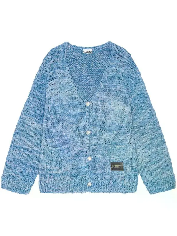 GANNI Speckle-knit Cardigan